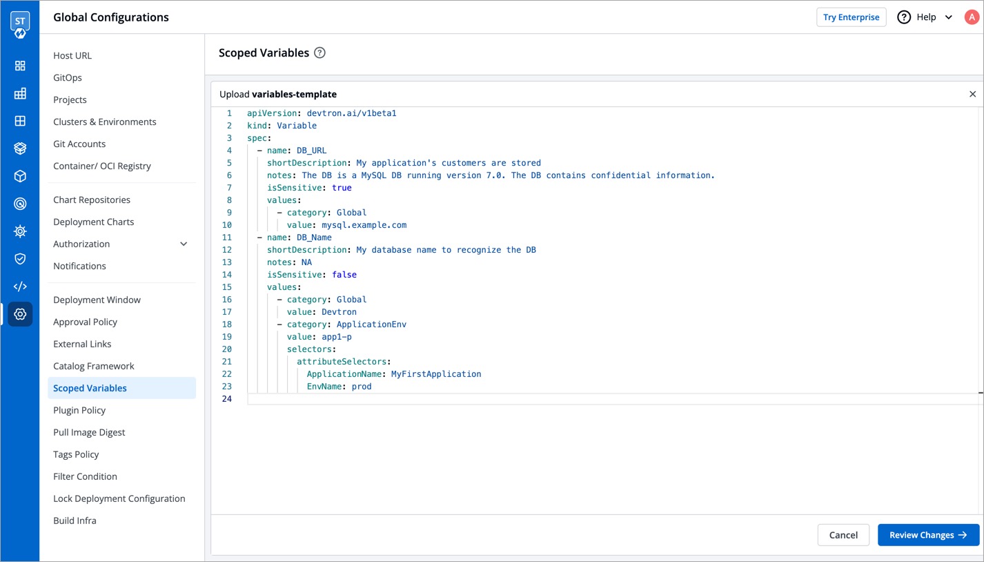 Scoped Variables Devtron 2717